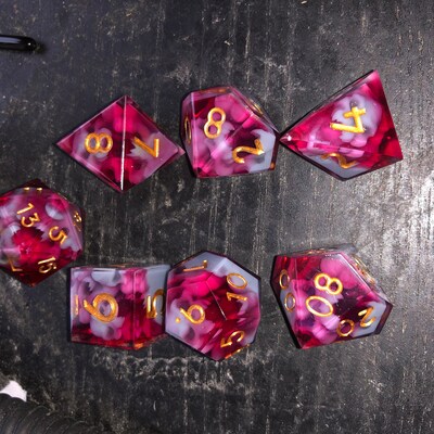 Dice Set Skull Sharp Edge, D&D Dice Set for Dungeons and Dragons D and ...