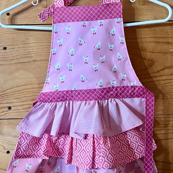GIRLS APRON, Apron PATTERN, Little Girls Ruffle Apron, Four Sizes ...
