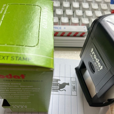 Flying Theme Design Book Embosser Rubber Stamp From the Library of ...