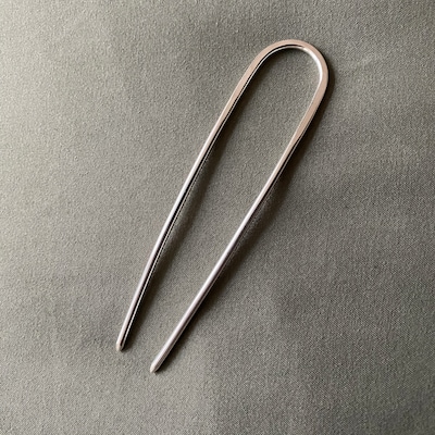 Large Brass Hair Pin, Brass Hair Fork, Large Metal Hair Pin, Bun Holder ...