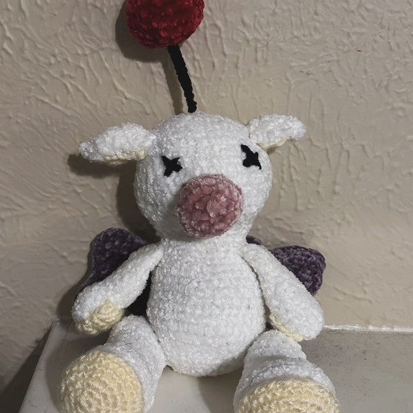 Crochet Big Moogle Toy From Final Fantasy Pattern - Etsy