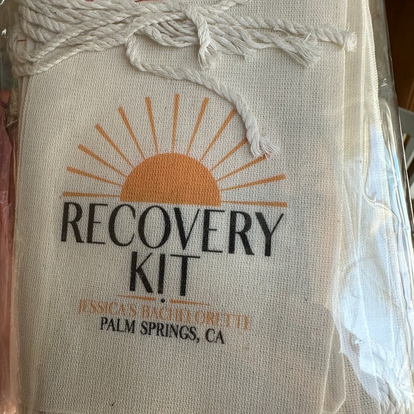 Sunshine Beach Recovery Kit Bags - Custom Hangover Kit Bags ...