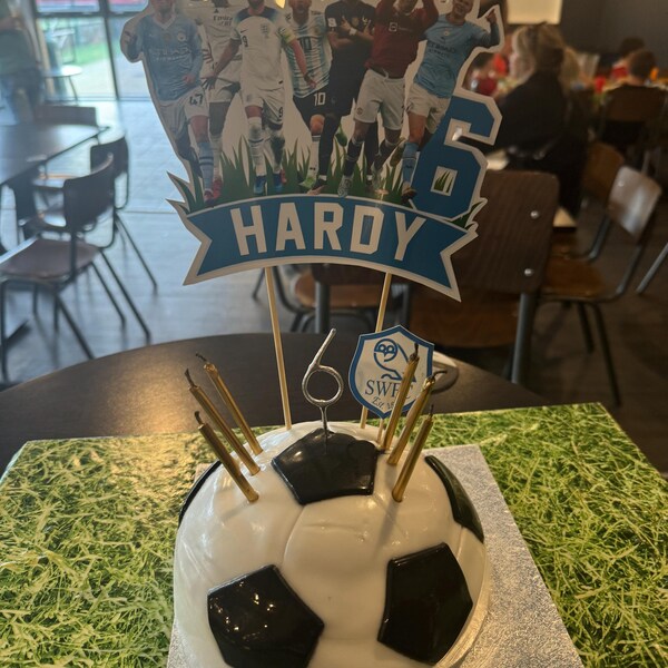 Messi and Haaland cake topper Mbapee cake topper Top Football Players ...