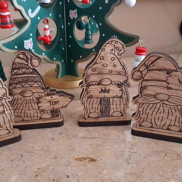 Christmas Personalised Gonk Decorations Place Names - Etsy UK