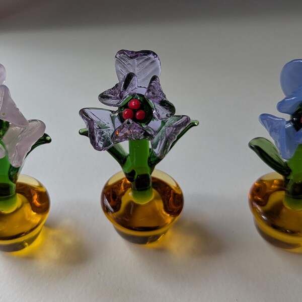 Glass Flower Glass Plants, Fused Glass Stained Glass Flower , Glass ...