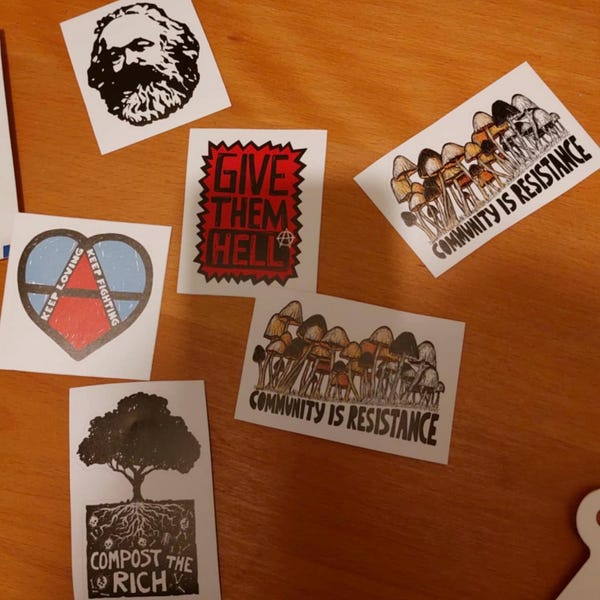 Compost the Rich Sticker, Anarchy, Socialism - Etsy