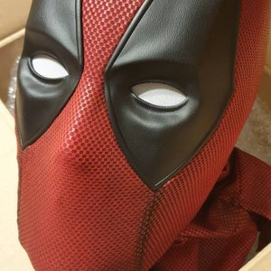 Deadpool Halfshell Costume Cosplay Mask With Screen Printed Fabric and ...