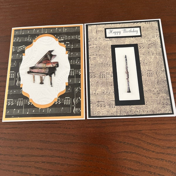 Jazz Quartet Note Card, Thank You Note for Sax Player, Classy Birthday ...