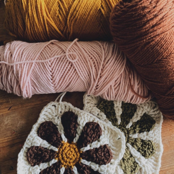 Summer of Love Square Crochet Pattern | Crochet Pattern | Groovy ...