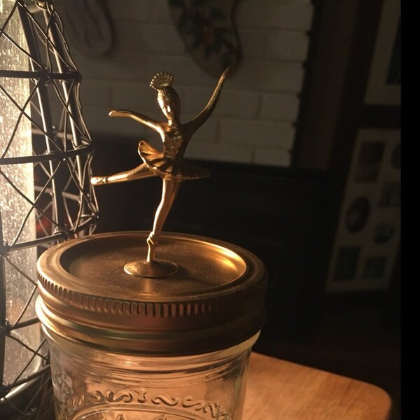 Miniature Ballerinas, 12 Retro Ballet Dancer Figurines in Pink & Blue ...