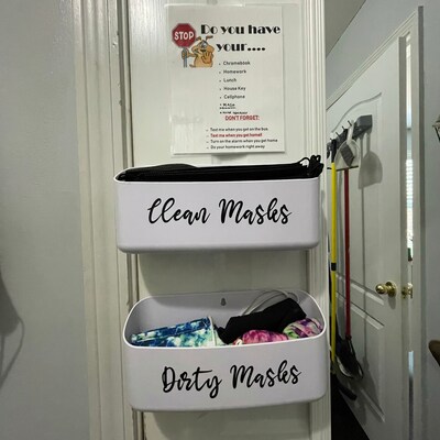 Clean Masks and Dirty Masks Label Decals for Bins - Etsy