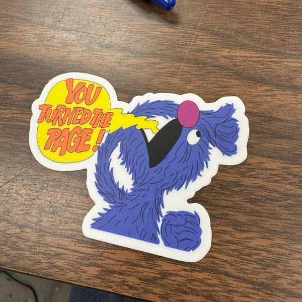 Blue Monster - Nineties 90s Nostalgia Sticker - Millennial Memories ...