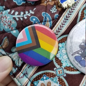 Inclusive Progress Pride Rainbow LGBTQ Pride Flag Pin Badge - Etsy