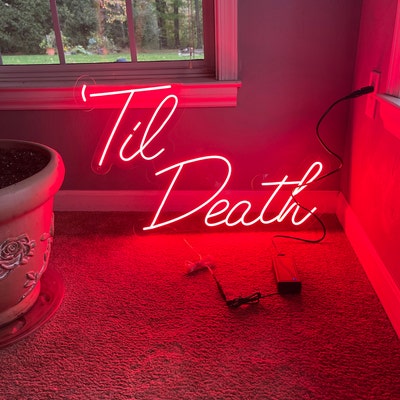Til Death Neon Sign Neon Sign Wedding Custom Wedding Neon - Etsy