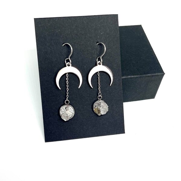 Stainless Steel Crescent Moon Charms - Moon Earrings and Pendant - Bracelet Pendant - Jewellery ...