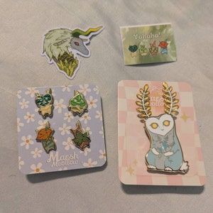 Blupee & Bubbul Gem Enamel Pin Bobble Interactive Pin Cute Bunny Pins ...