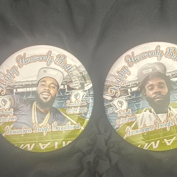 In Loving Memory of Sports Themed Memorial 2 Inch Pin Back Buttons - Etsy