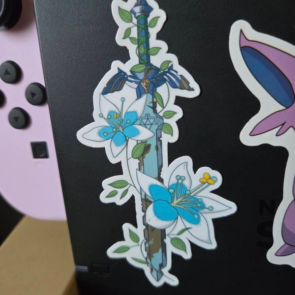 Master Sword Vinyl Waterproof Die Cut Sticker - 3.5 Inch Legend of ...