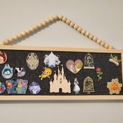 Minimalist Disney Magic Kingdom Inspired Pin Board Natural - Etsy