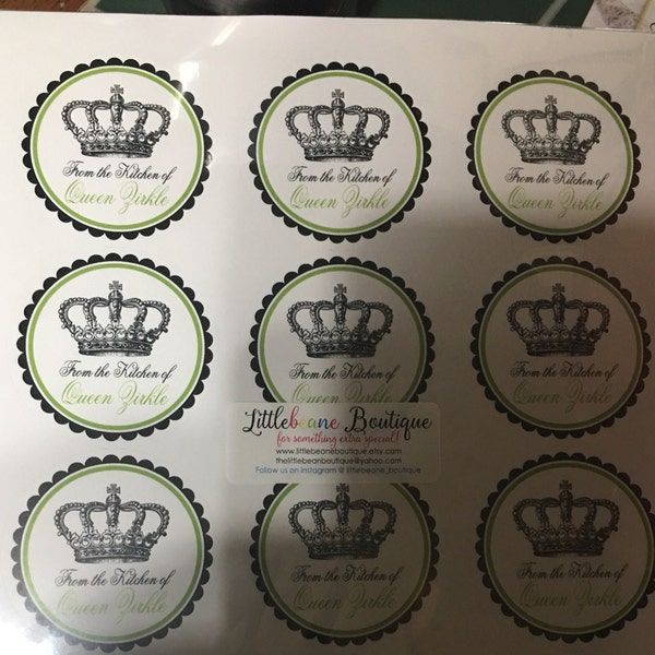 Crown Stickers, Princess Crown Stickers, Royal, Fourish, Labels, Seals ...