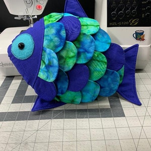 Patchwork Fish-2 Pillow PDF Sewing Pattern / Stuffed Animal - Etsy