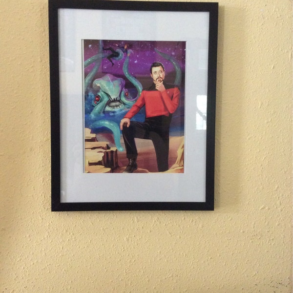 Star Trek William Riker Wall Art Print - Next Generation, TNG, Number ...