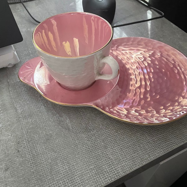 Darling Antique Victorian Glazed Pottery Decorative Jug in Gold & Black ...