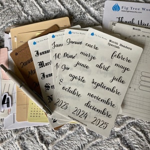 Small Calendar Stickers for Planners and Journals 2024, 2025, & 2026 ...