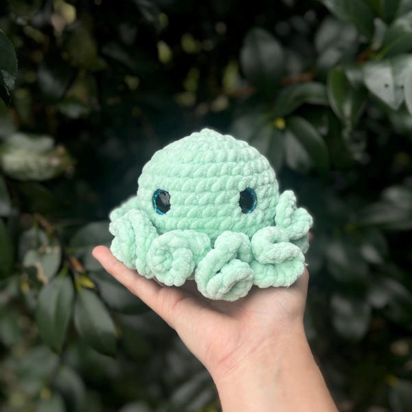 Pdf-octoplushie Rattle No Sew Crochet Pattern With Crochet Eye ...