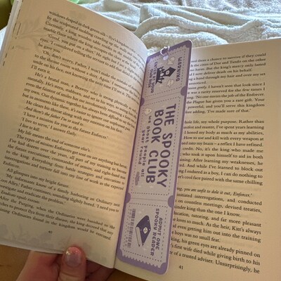 Spooky Book Club Halloween Bookmark Autumnal Bookmark Horror Reader ...