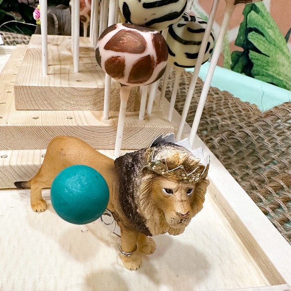 Lion Cake Topper/safari Party Cake/safari Animal Cake Toppers/party ...