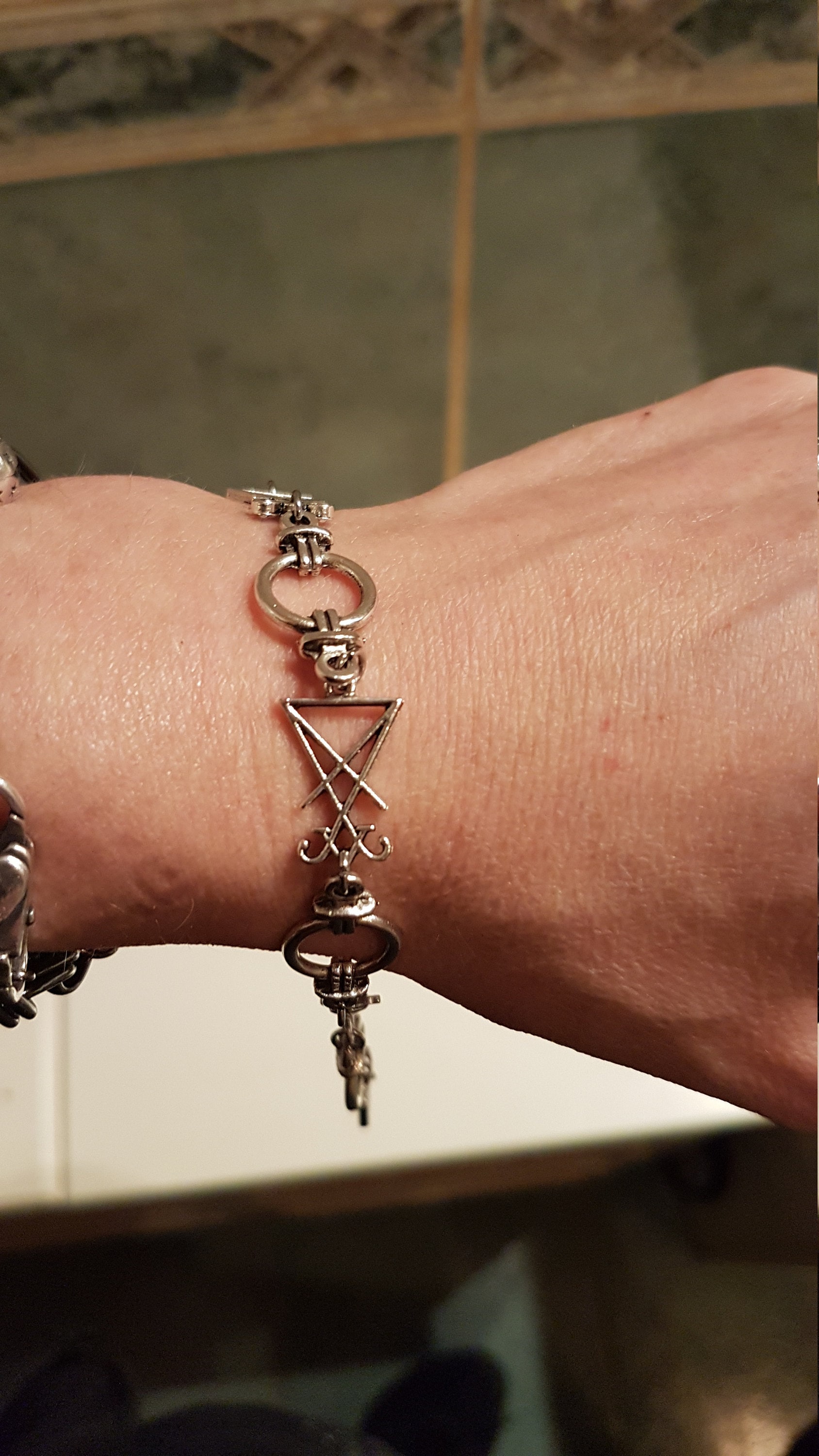 Luciferian Mini Sigil of Lucifer Bracelet