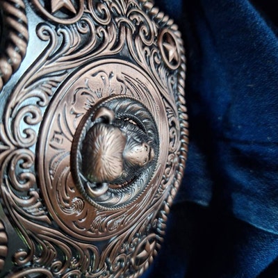 Western Style, Star Trophy Belt Buckle Horse Head - Etsy