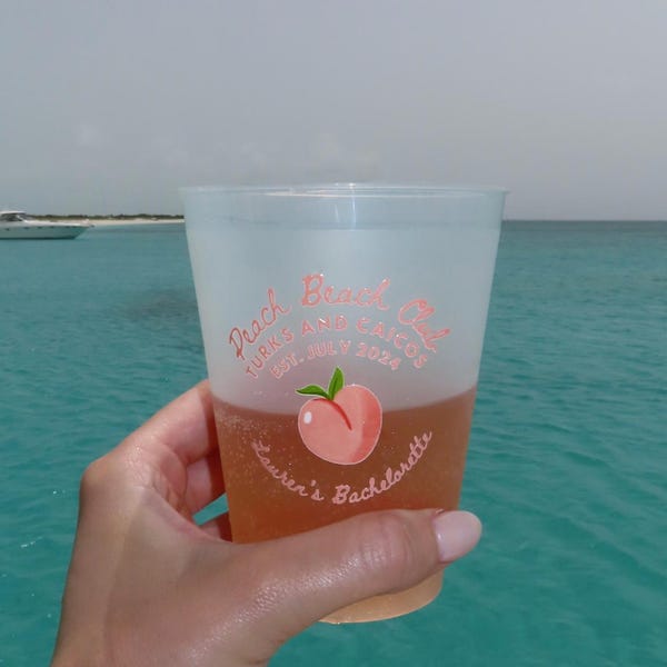 PERSONALIZED Summer Party Cups | La Dolce Vita Party | Personalized ...