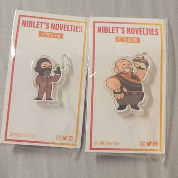 Team Fortress 2 - RED Team Acrylic Pins - Etsy