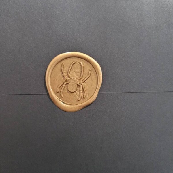 Spider Wax Seal Stamp // Black Widow Brass Stamp - Etsy