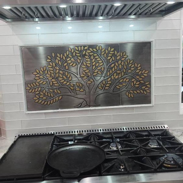 Exclusive, Limited Stainless Tree of Life With Brass Leaves 8 Handmade ...