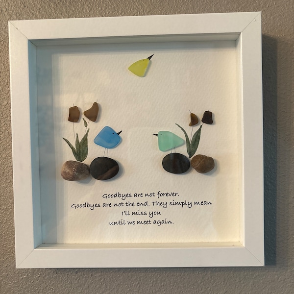 Sea Glass Pebble Art, Pebble Art Nature, Gift for Girl Friend ...