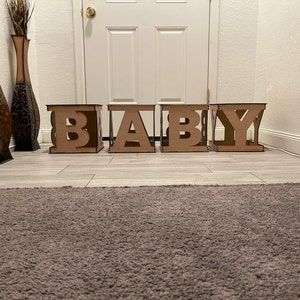 Baby Box Cubes for Baby Shower Laser Cut Files for Laser - Etsy