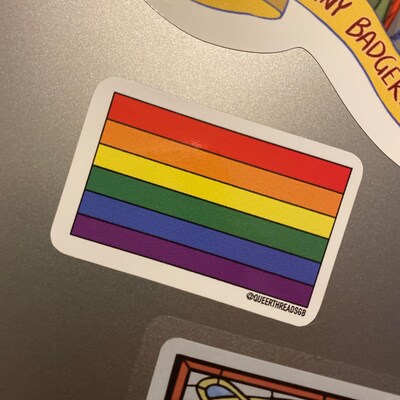 LGBTQ Frog Holding Pride Flag Sticker Pride Frog Sticker Lgbt Sticker ...