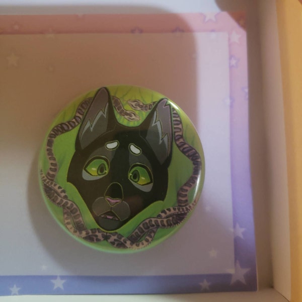 War Cats Button Pack - Medicine Cats - Cinderpelt, Yellowfang, Jayfeather, and Spottedleaf - Etsy