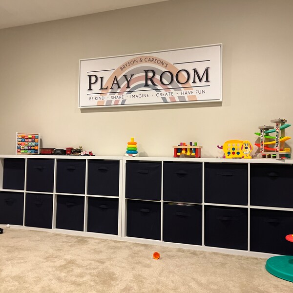 Play Room Sign for Kids Room Playroom Wall Decor Children's Wall Art ...