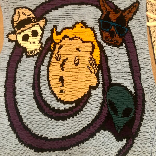 Naruto Sage Mode Blanket, Afghan, Crochet, Throw, Knitting Pattern - Etsy