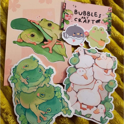 Frog Stack Big Frog Sticker Durable Sticker Laptop Sticker Vinyl Toad ...