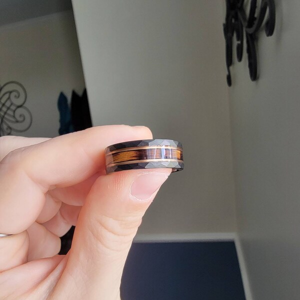 Thin Blue Line Ring Police Tungsten Men's Women's Wedding Size 5-15 6mm ...