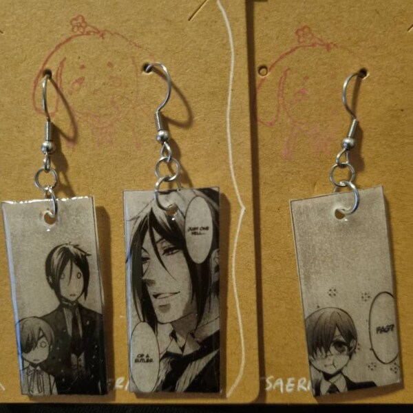 Anime Manga Panel Earrings - Etsy
