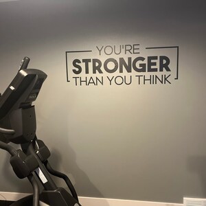 Personalized Home Gym Weight Room Sign Fitness Wall Decal | Etsy