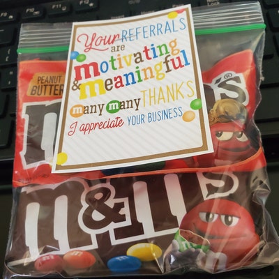 Your Referrals Are Motivating and Meaningful Appreciation Printable ...