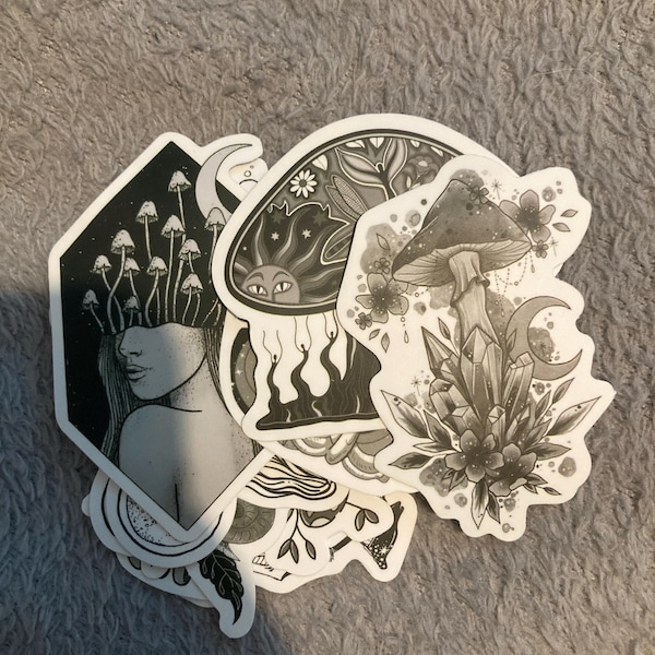 Vintage Glass Mandala Stickers , Well-being Stickers, Vintage Art ...