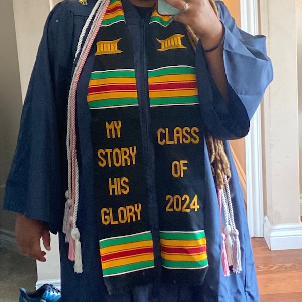 Handwoven Kente Graduation Stole: African Religious Inspired Scarf - Etsy